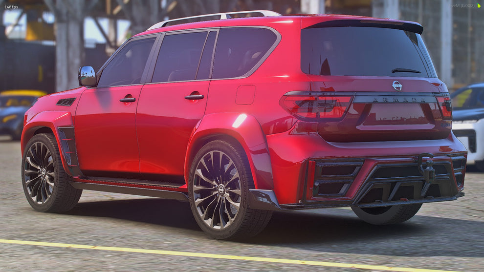2021 Nissan Armada Black Hawk Widebody | Nukem Customs – Gorilla Cars & MLO