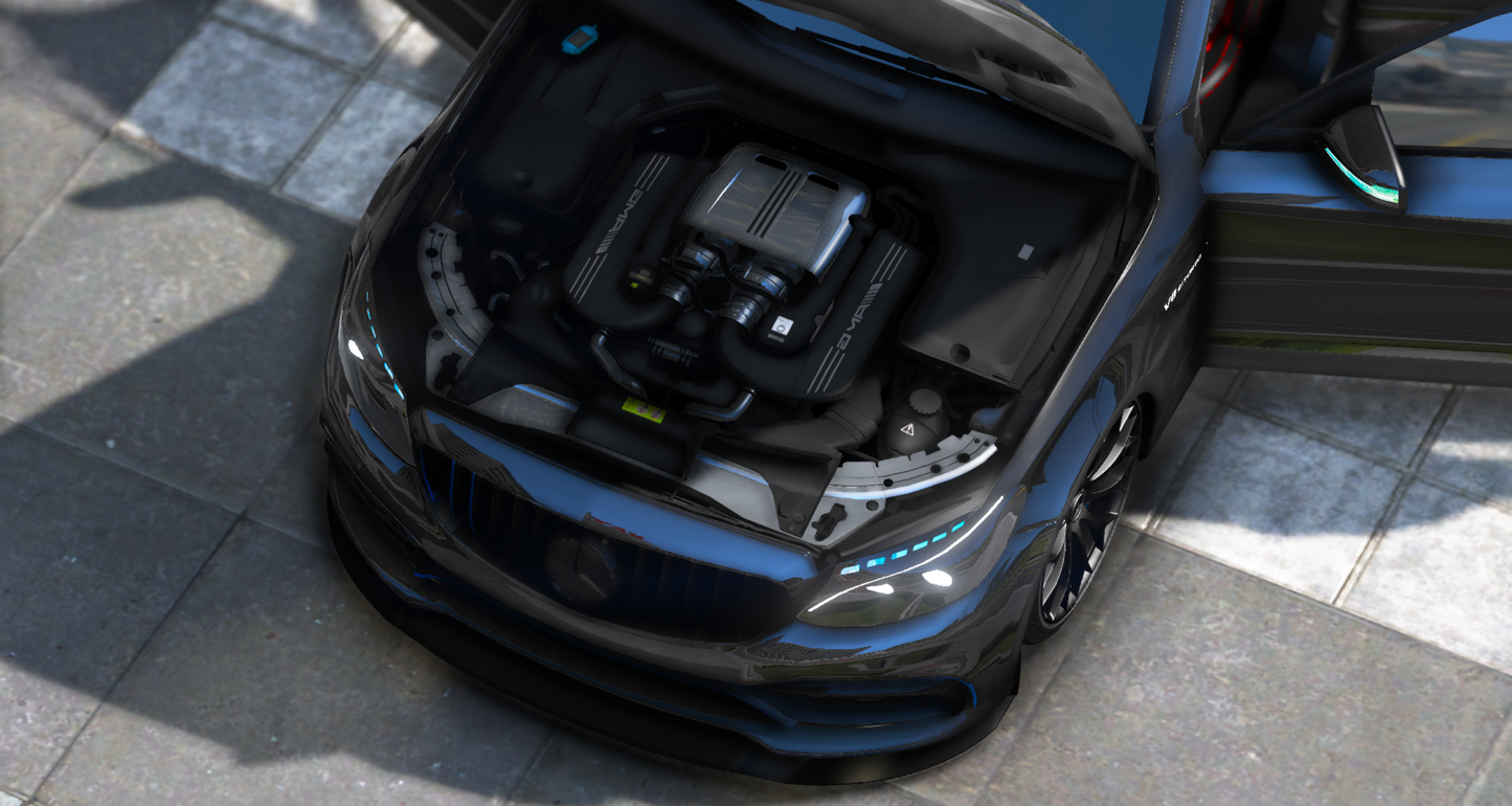(Debadged) Custom Mercedes C63s (Engine Swap + Changeable lights + 5 s ...