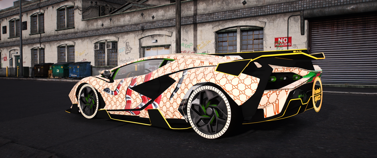 Lamborghini Sian Gucci [Dinamic Lights] | Kick Store – Gorilla Cars & MLO