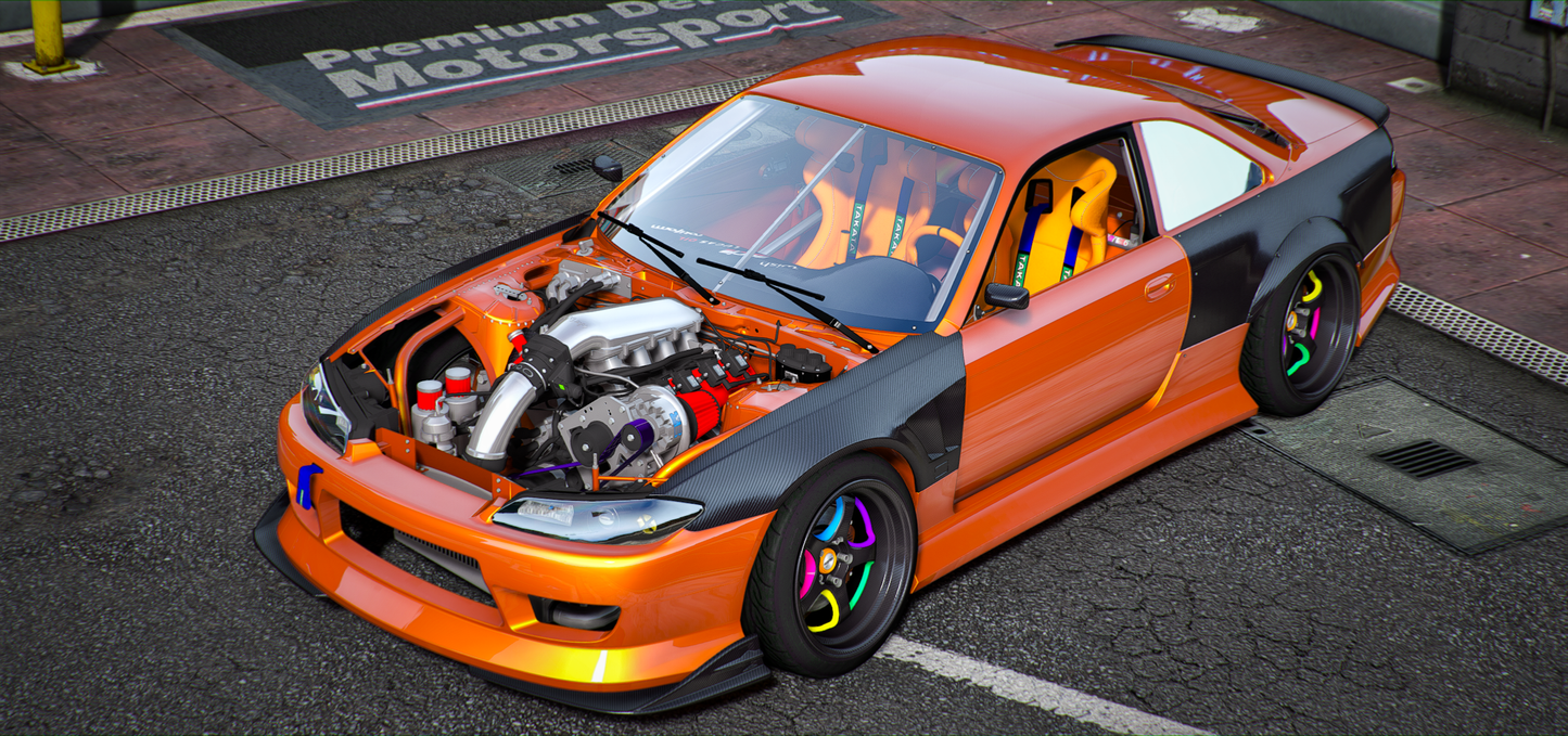(Debadged) Nissan S14 Drift Spec 1997 | GodzGift – Gorilla Cars & MLO