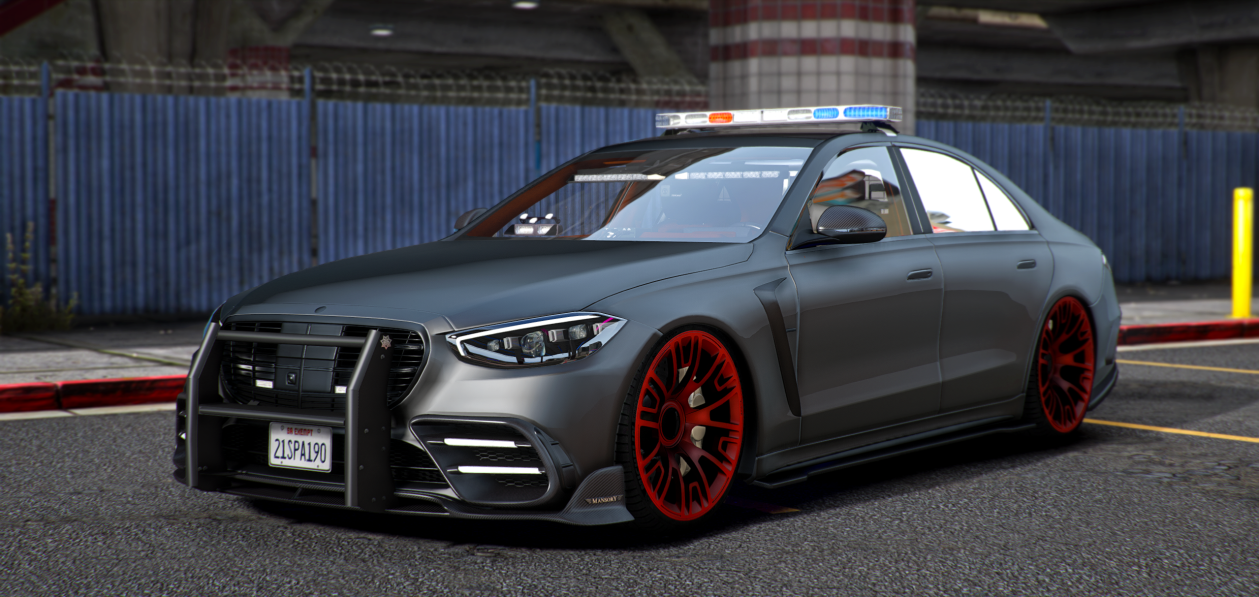 Mercedes S500 Mansory Police | DC – Gorilla Cars & MLO
