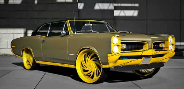 1966 Pontiac GTO Gold Donk – Gorilla Cars & MLO