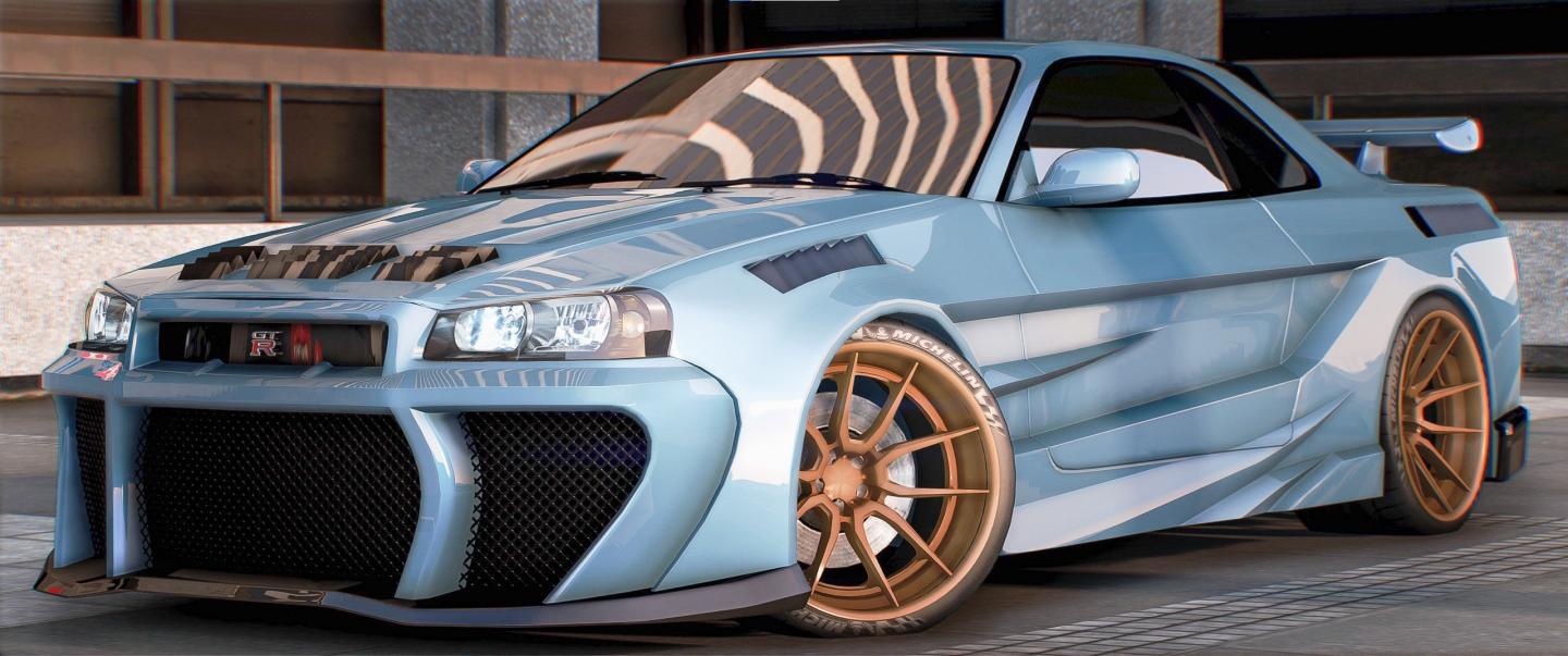 Nissan Skyline R34 Abflug | Lemon – Gorilla Cars & MLO