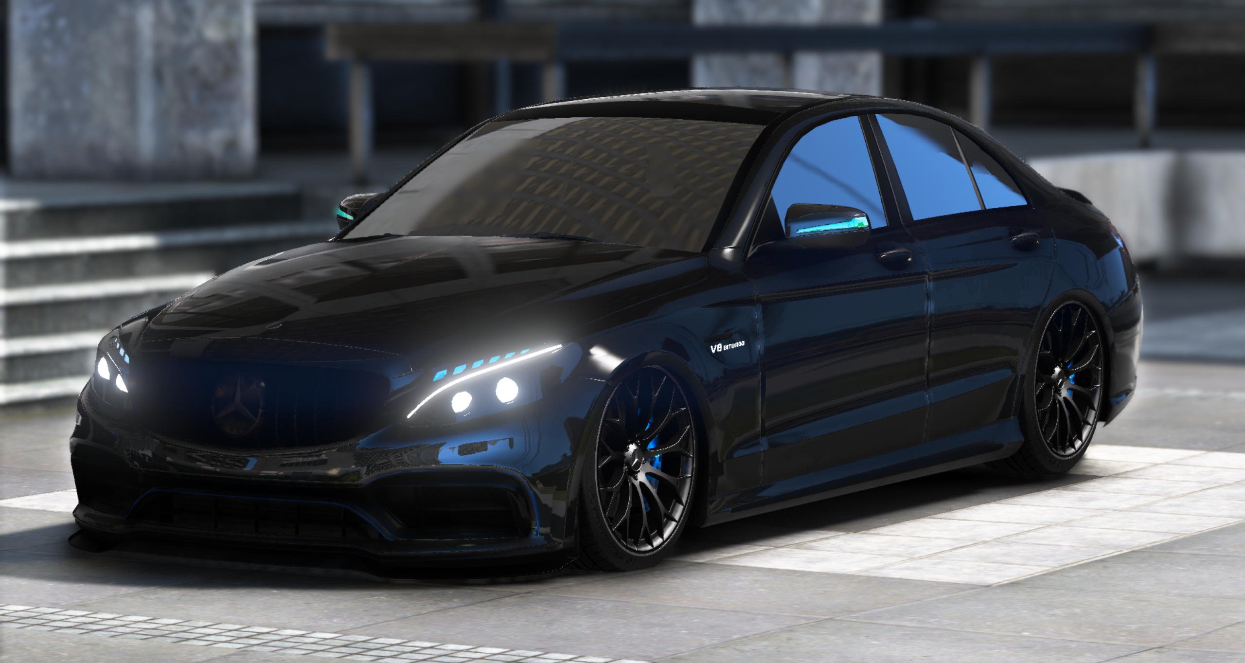 (Debadged) Custom Mercedes C63s (Engine Swap + Changeable lights + 5 s ...