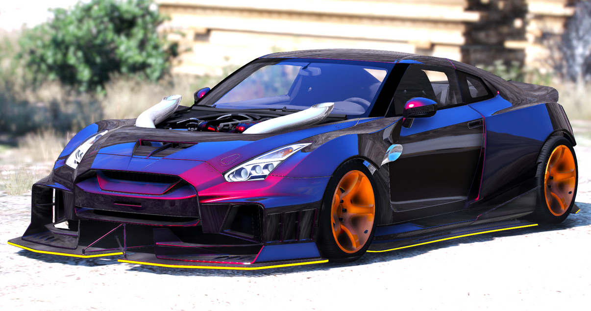 (Debadged) Nissan Skyline R35 Boss Widebody Slammed | Tora – Gorilla ...