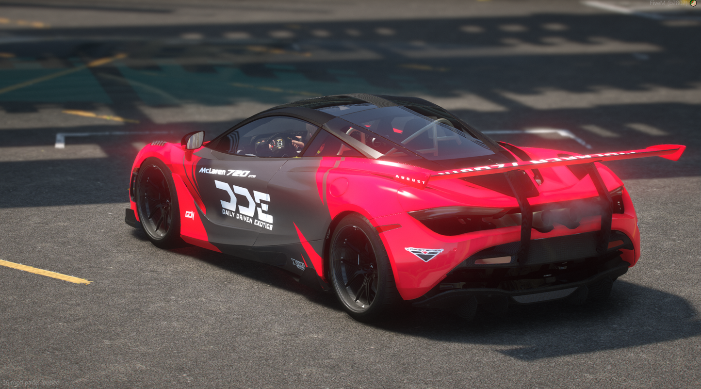 2019 Mclaren 720 GTR DDE V1 | Miata Designs – Gorilla Cars & MLO