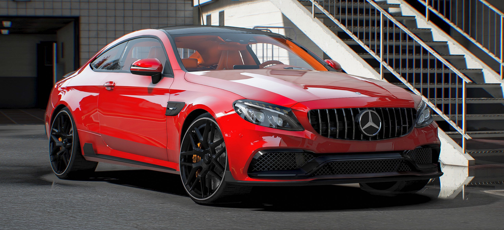 Mercedes C63 AMG Stanced (Tuning) | DC Cars – Gorilla Cars & MLO