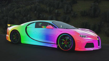 Bugatti Chiron SuperSport +300 Rainbow Candy Edition [Dinamic RGB Ligh – Gorilla Cars & MLO