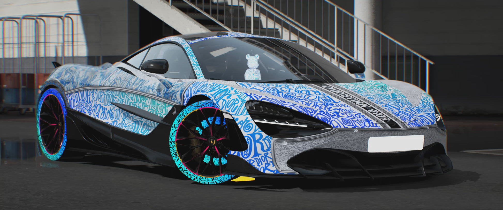 McLaren 720s Fury Christian Dior [Dynamic Lights] | Carrot Designer ...