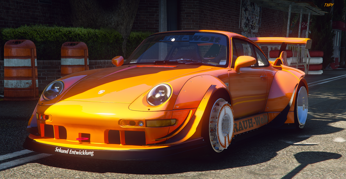 1995 Porsche 911 Turbo with RWB Body Kit Pack + RWB Rims Pack | D3D ...