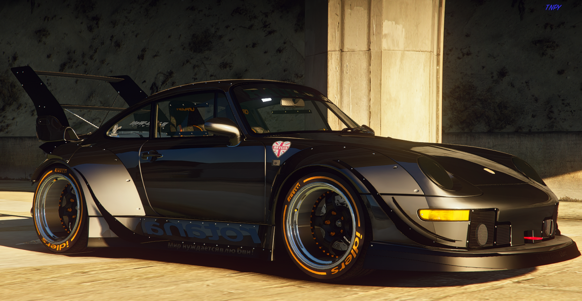 1995 Porsche 911 Turbo with RWB Body Kit Pack + RWB Rims Pack | D3D ...